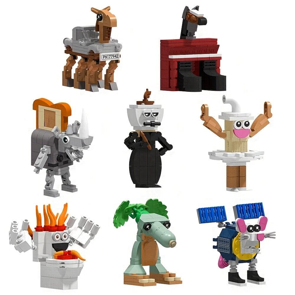 Set 605 Brainrot Animals Building Blocks Sahur – Mon Labubu